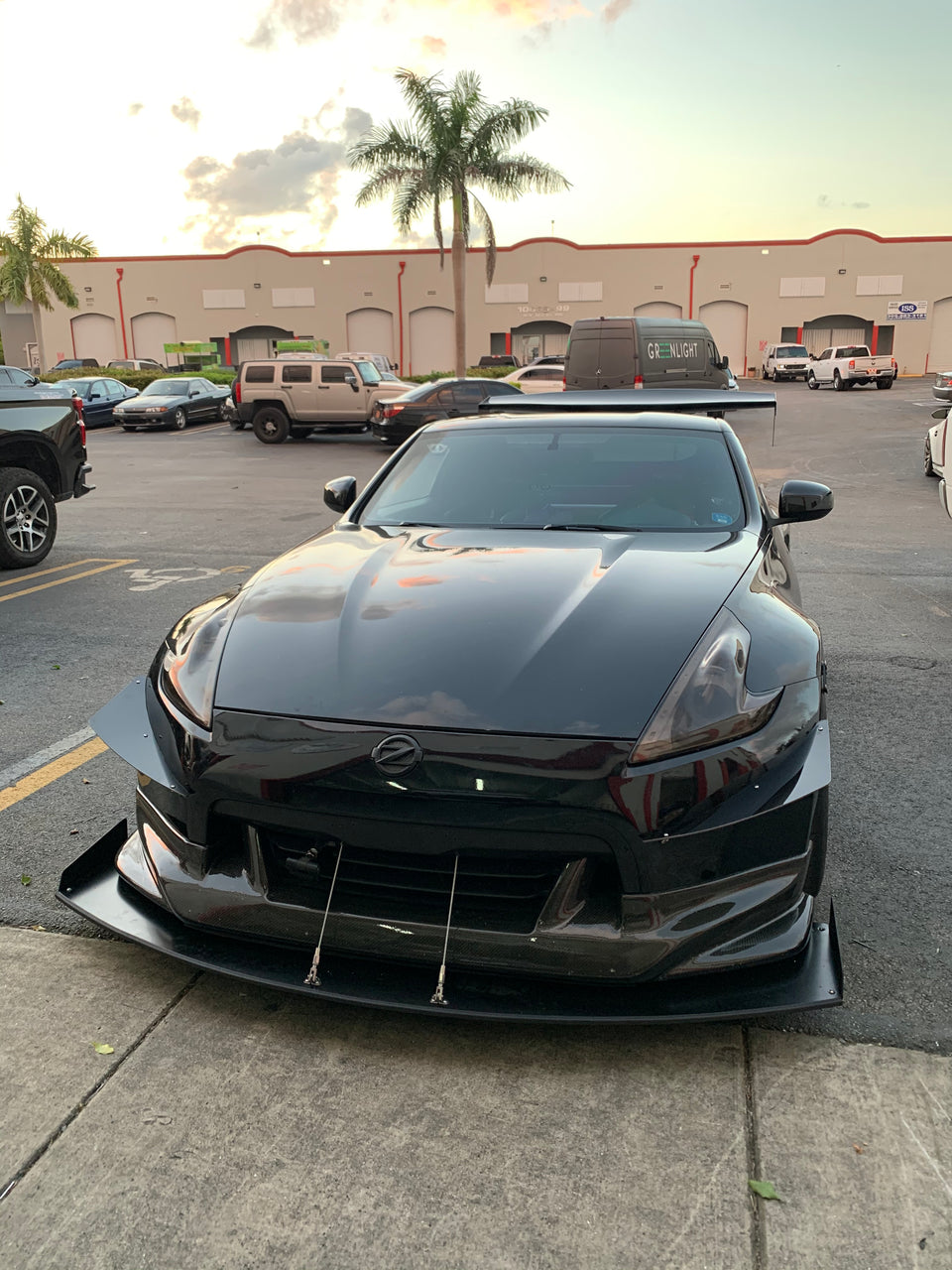 370z chassis mounted front splitter – J&F Custom Metal