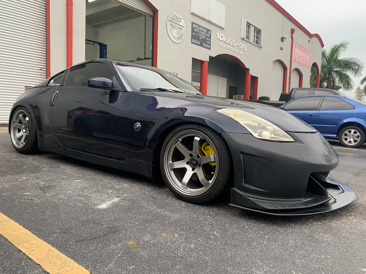 Nissan 350z chassis mount splitter kit – J&F Custom Metal